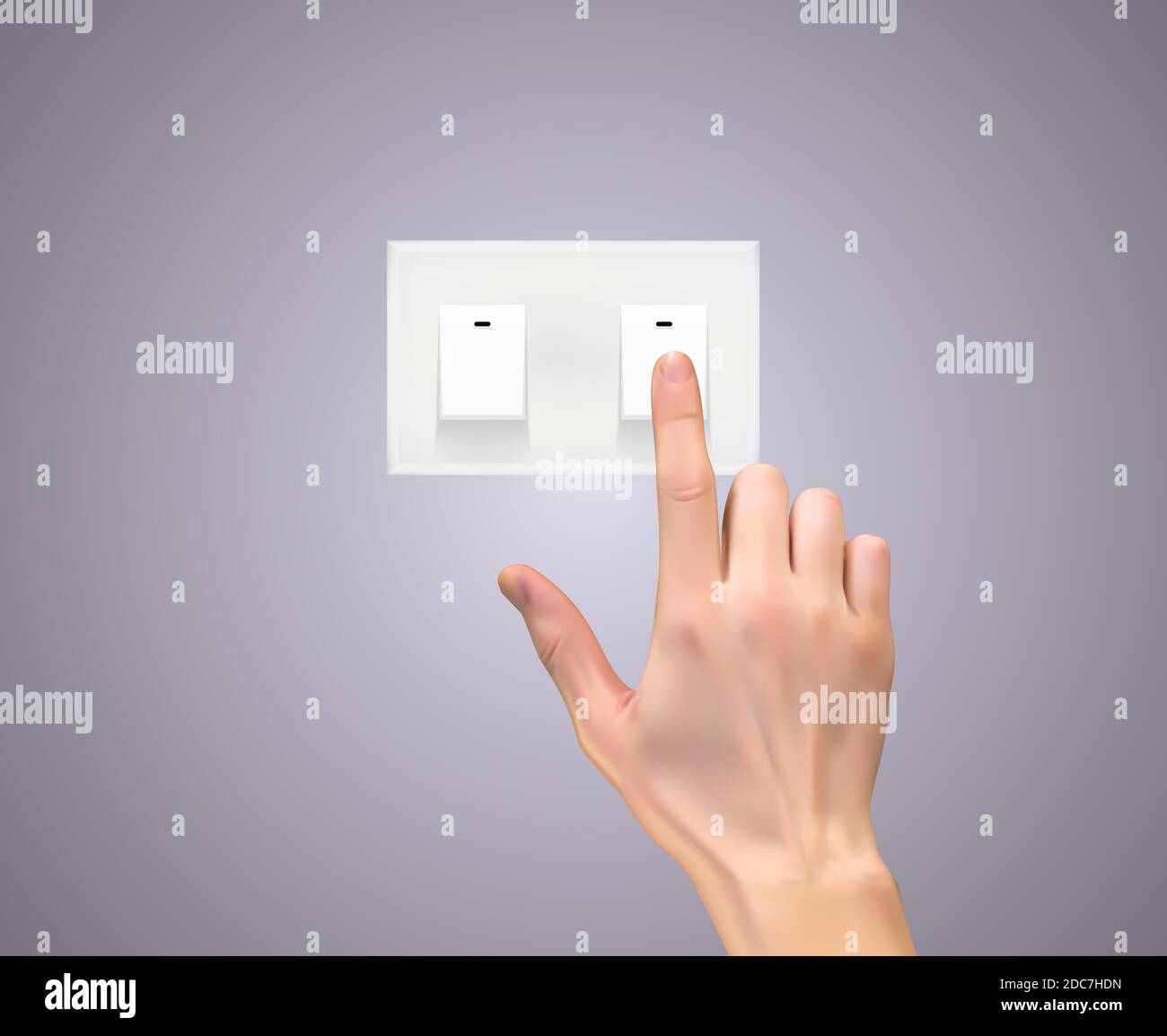 Light switch illustration hi-res stock photography and images - Alamy