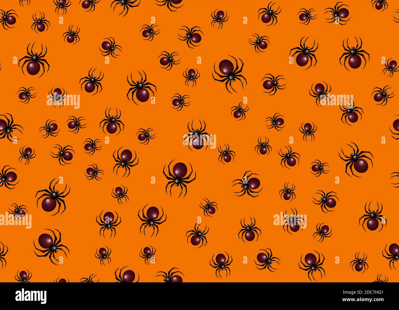 Halloween spider pattern. Seamless spiders background. Halloween ...