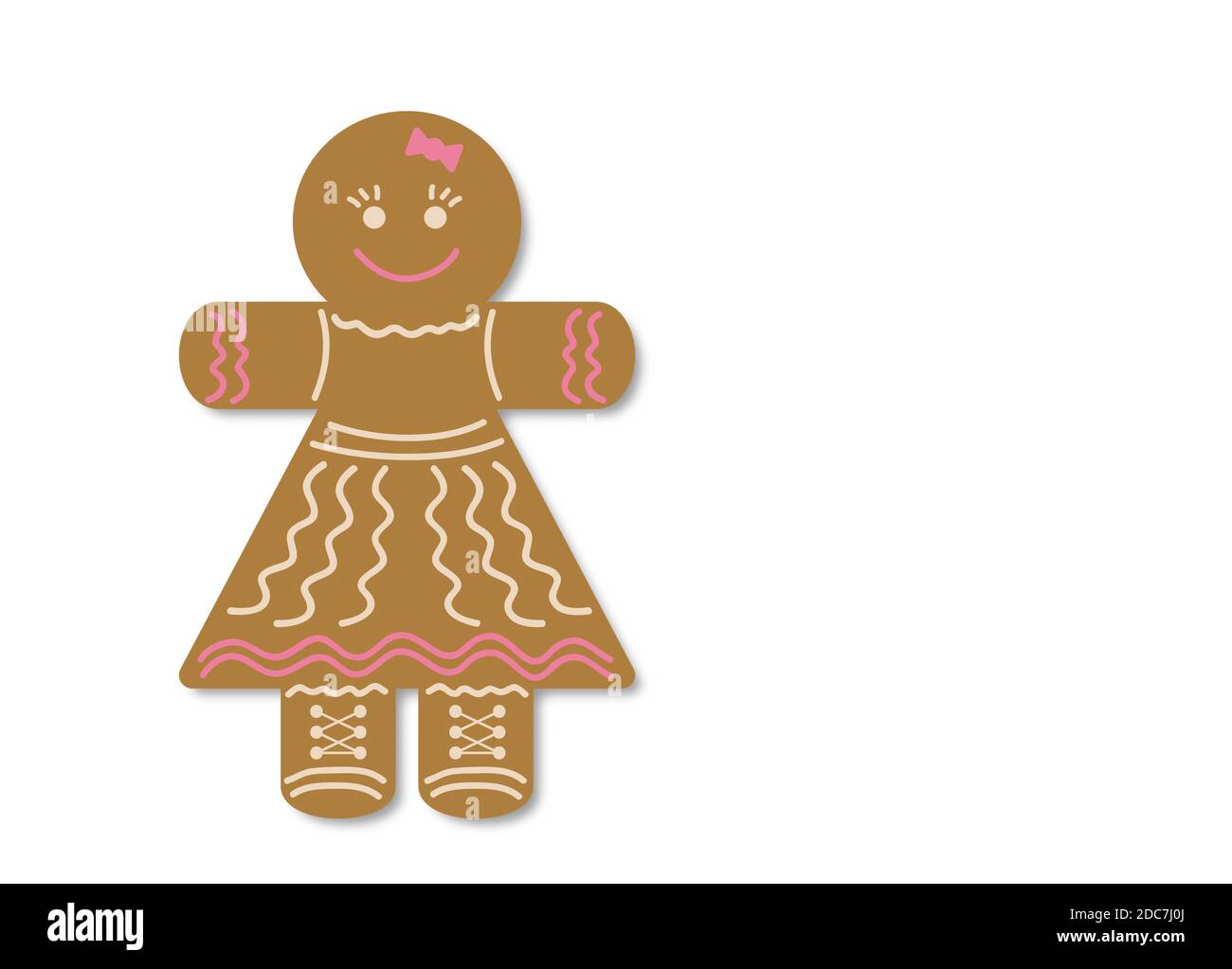 Gingerbread Boy Running Clipart