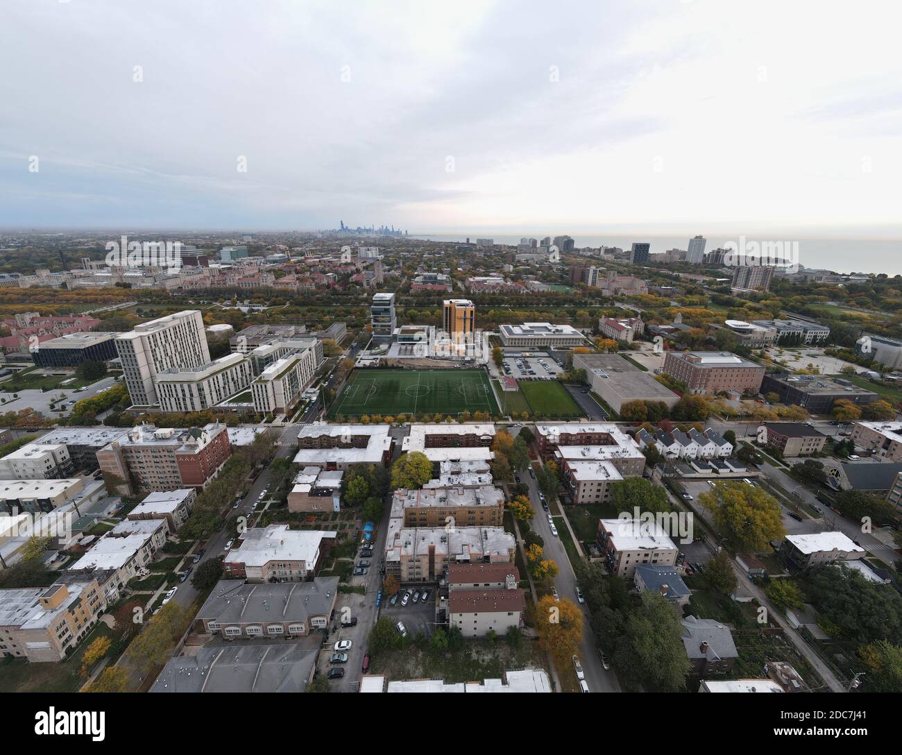 Aerial Views of Chicago from the South Side Stock Photo - Alamy