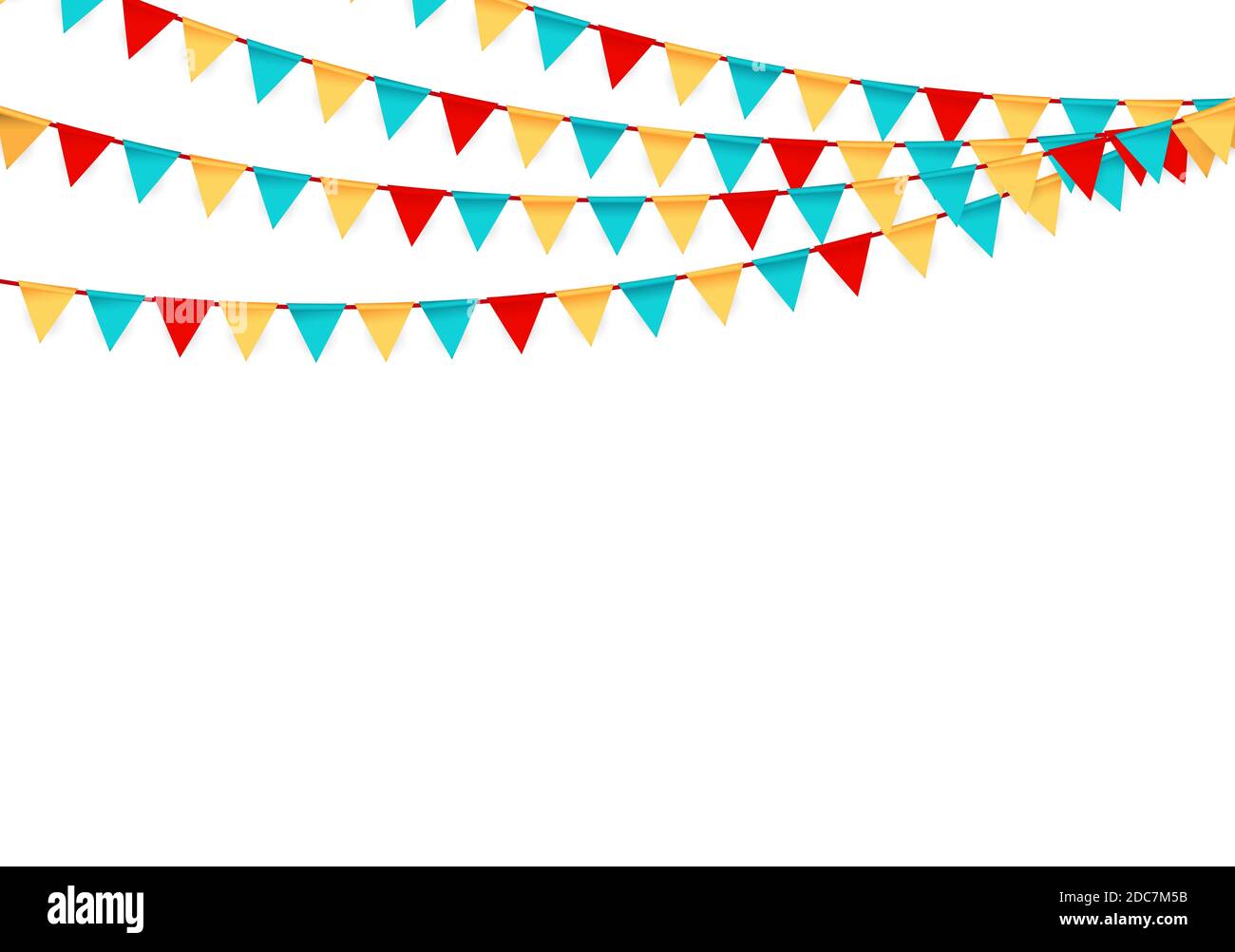 Party Background with Flags Illustration Stock Photo - Alamy