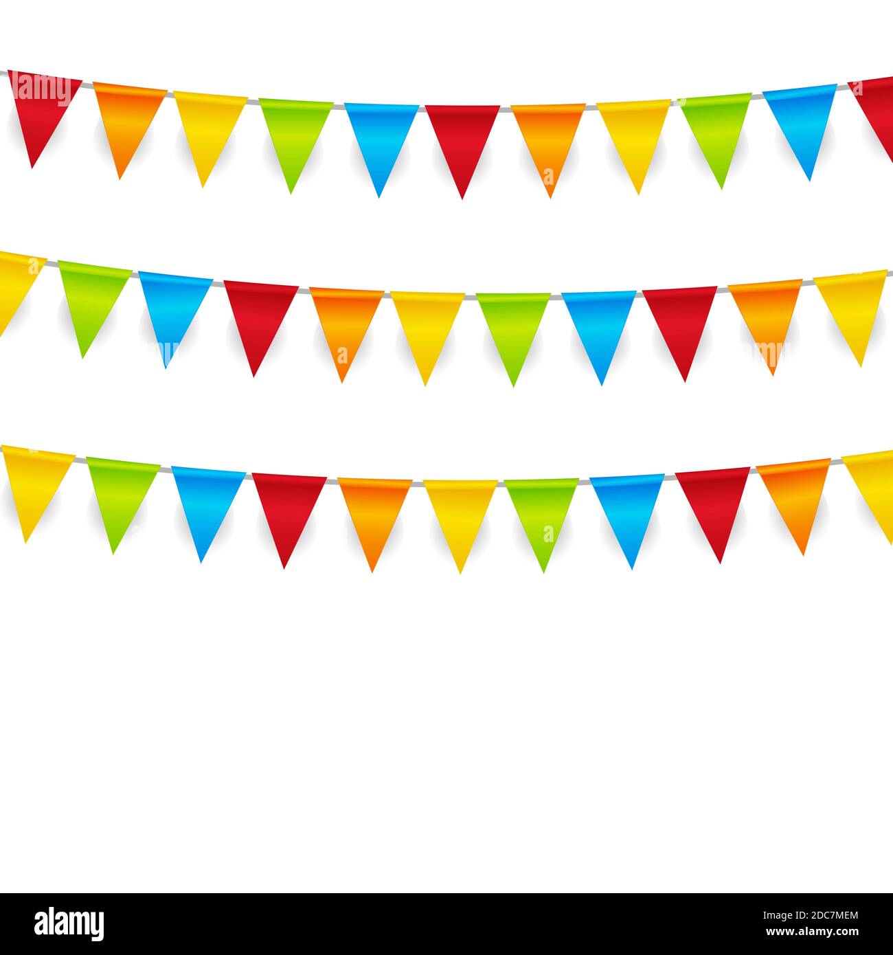 Party Background with Flags Illustration Stock Photo - Alamy