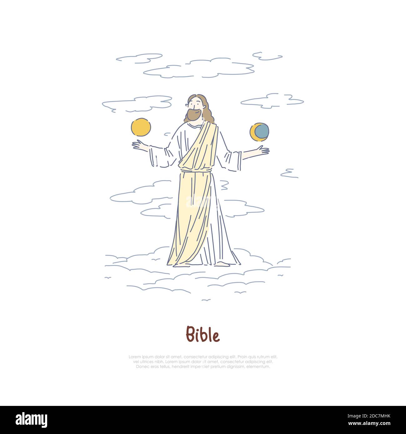 Creation of man god Cut Out Stock Images & Pictures - Alamy