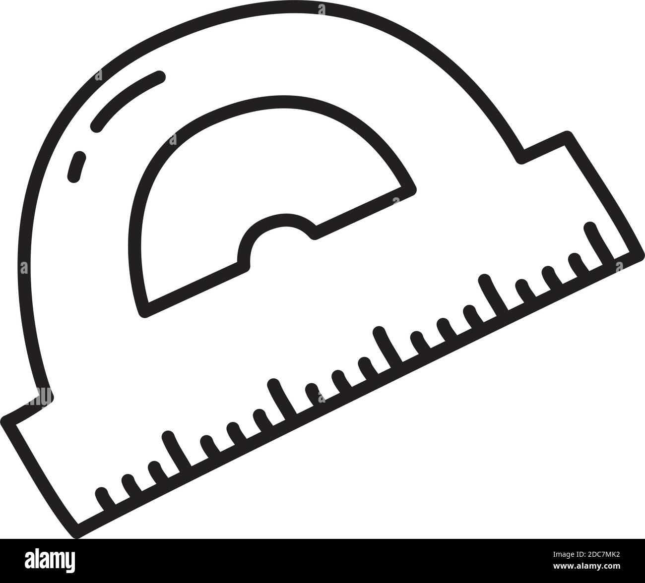 stationary concept, conveyor icon over white background, line doodle ...