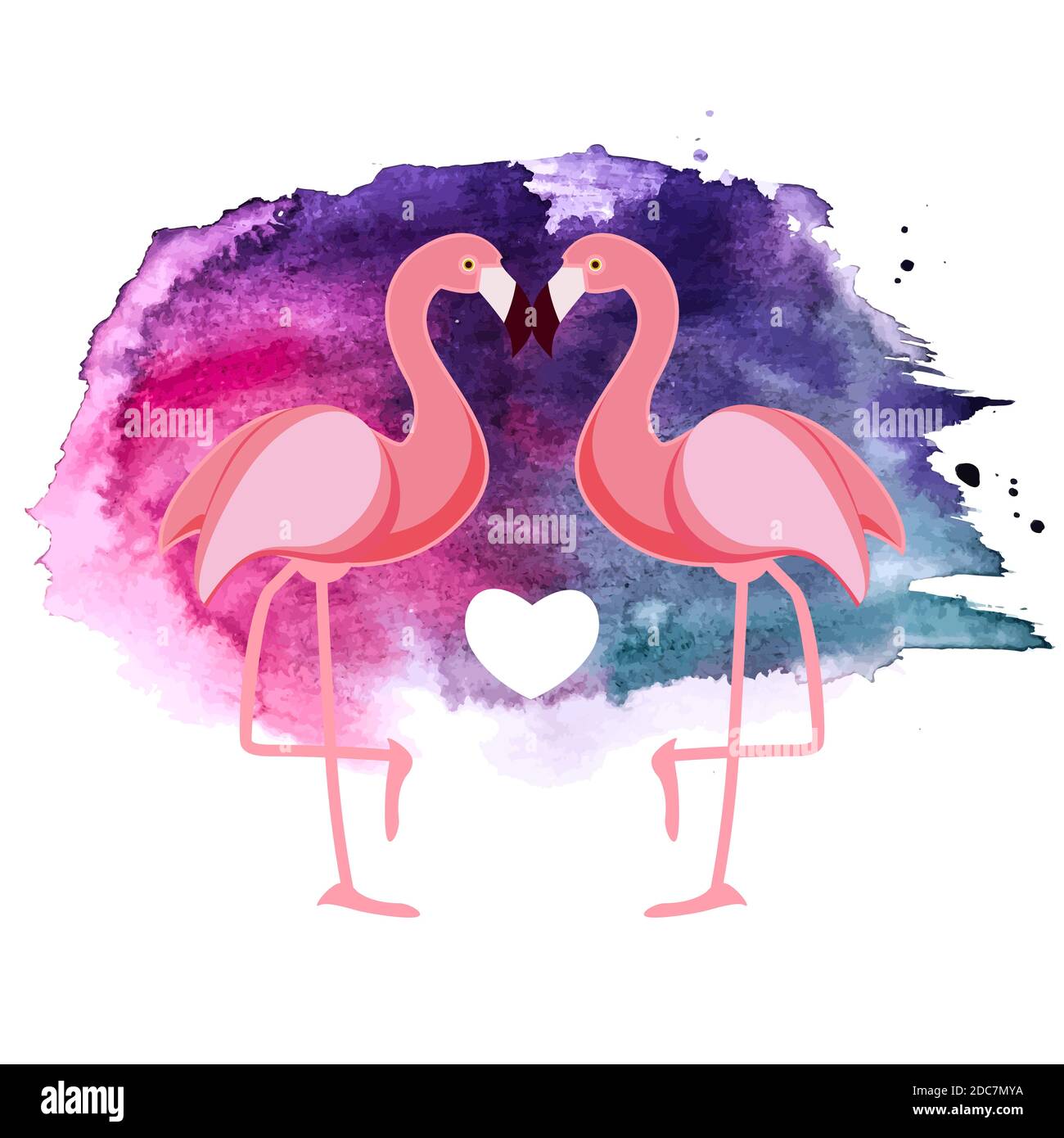 Birds flamingo beach Cut Out Stock Images & Pictures - Alamy