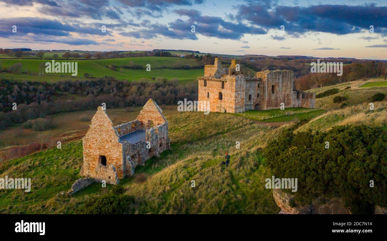 Crichton Castle Midlothian, UK. 19th Nov, 2020. UK Scotland UK Weather ...
