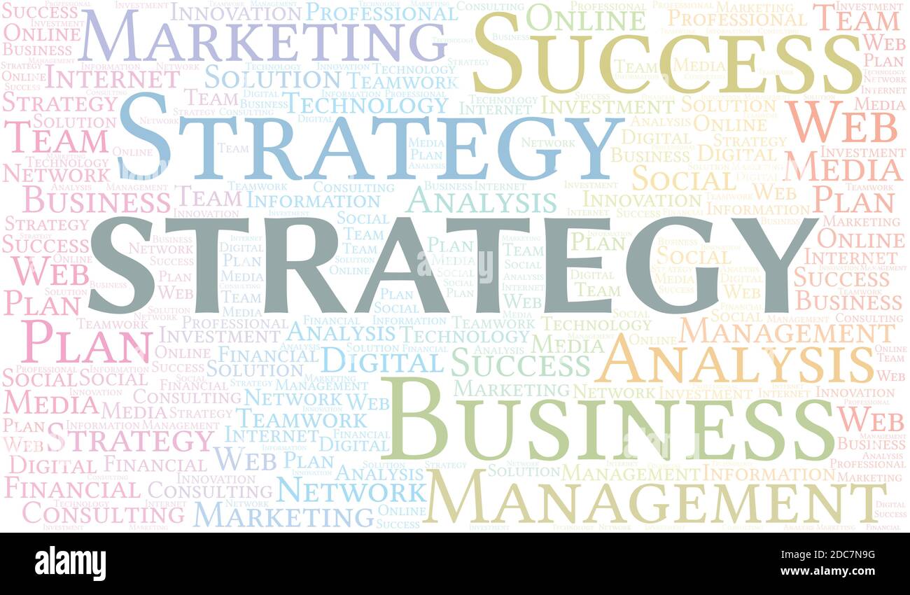 Strategy word cloud create with the text only Stock Vector Image & Art ...