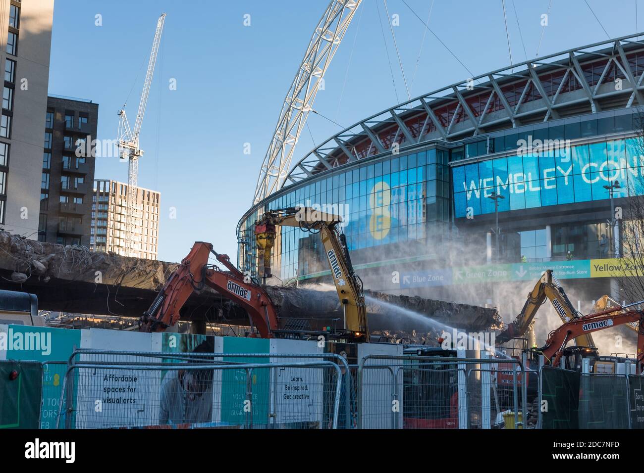 Wembley park construction work hi-res stock photography and images - Alamy