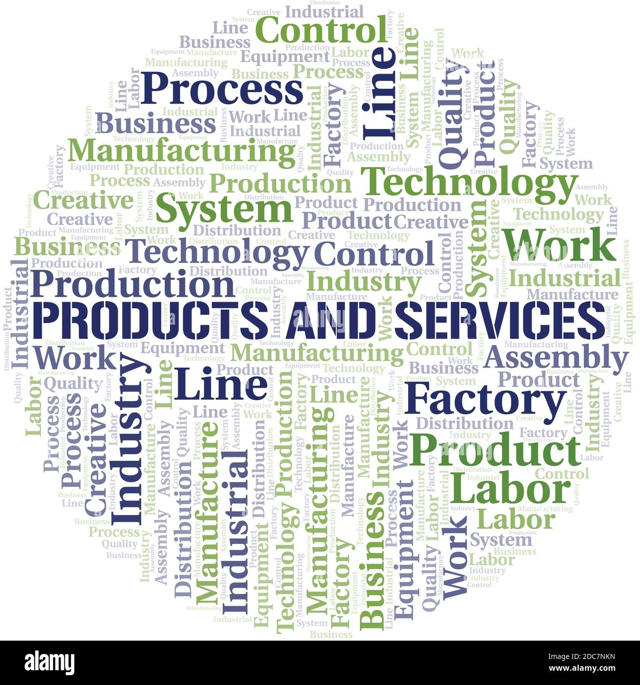 Products And Services word cloud create with the text only Stock Vector ...