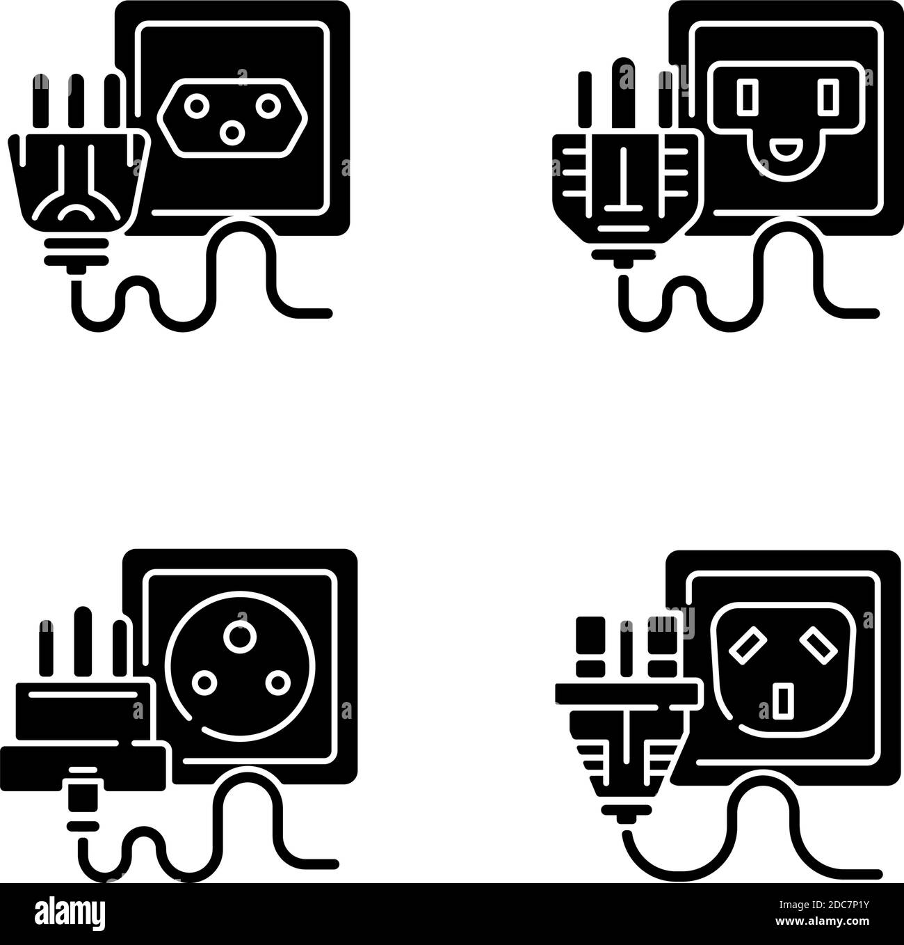 Black european socket Black and White Stock Photos & Images - Alamy