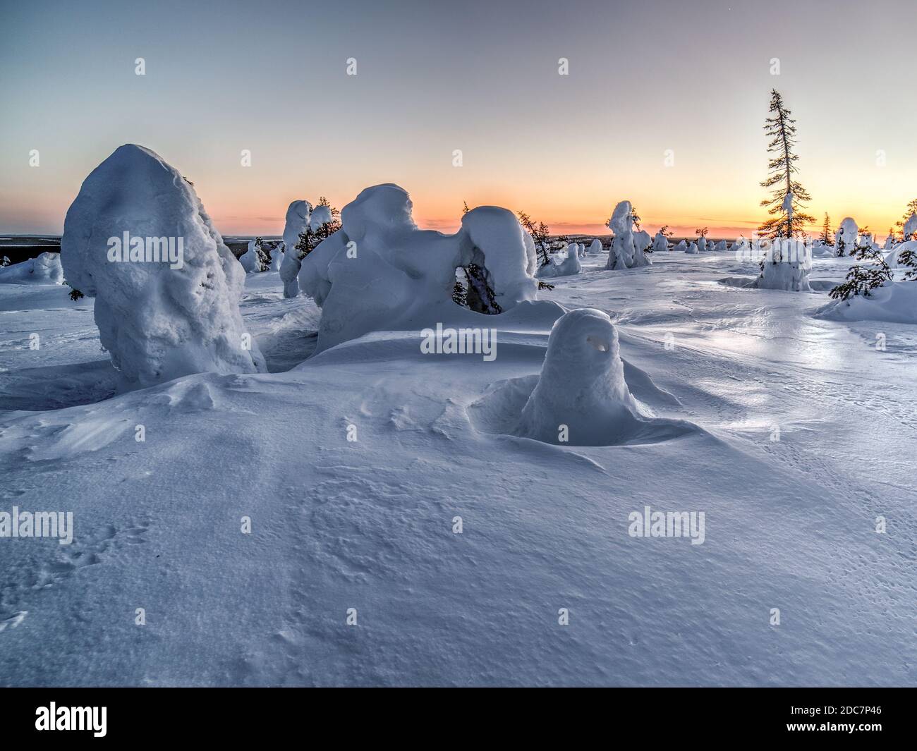 Winter wonderland. Posio, Finland Stock Photo - Alamy