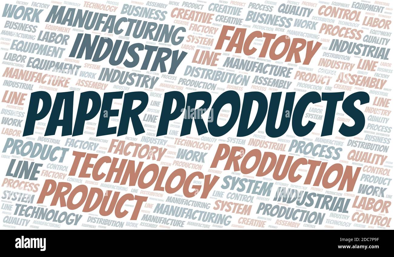 Paper products factory Stock Vector Images - Alamy