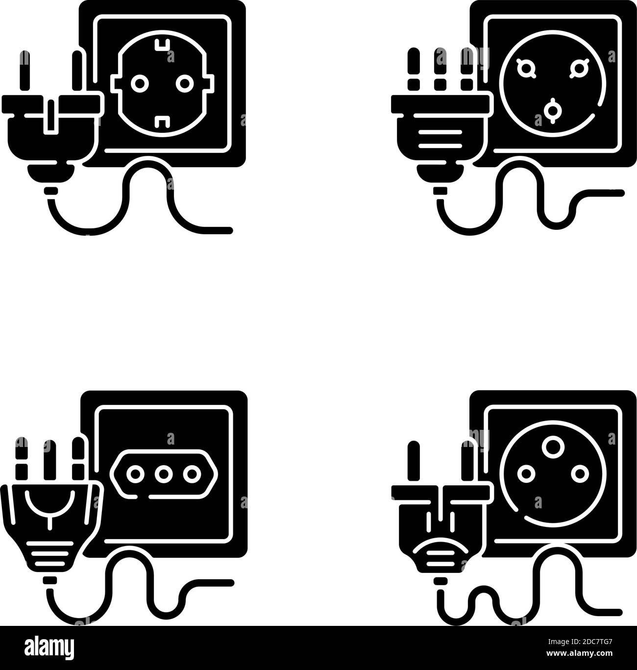 Industrial sockets Stock Vector Images - Alamy