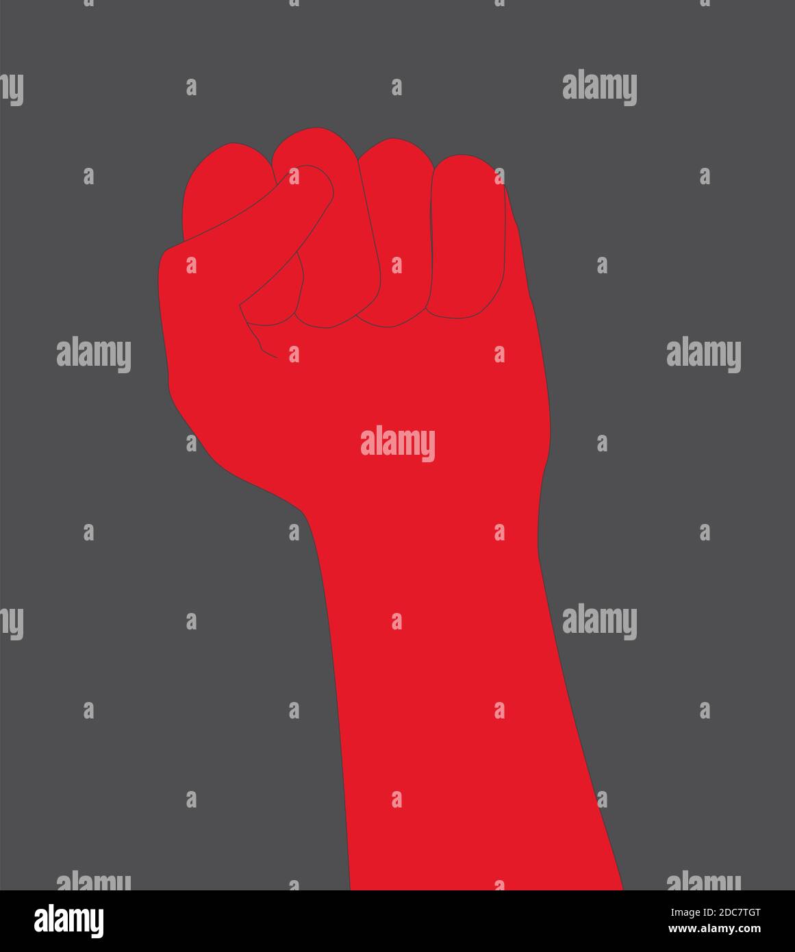 Realistic 3D Silhouette of an closed hand on White Background ...