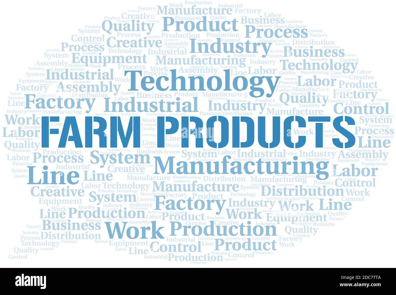 Farm Products word cloud create with the text only Stock Vector Image ...