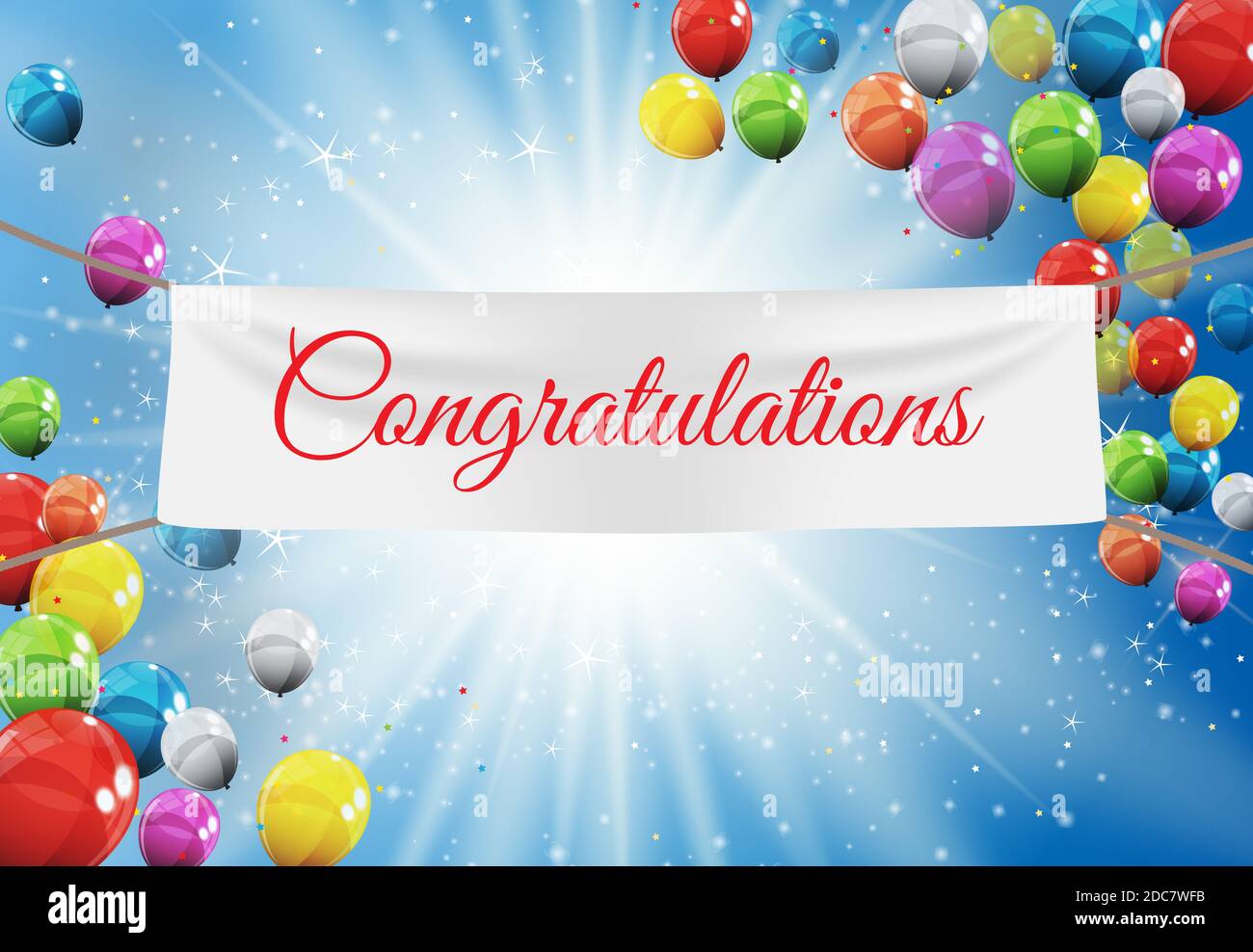 Winner Congratulations Background. Illustration Stock Photo - Alamy