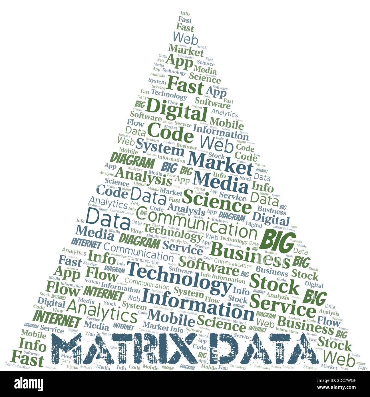 Matrix Data Vector Word Cloud Made With The Text Only Stock Vector Image And Art Alamy