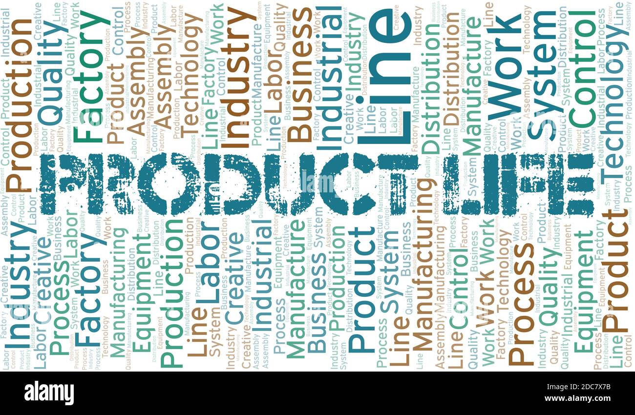 Product Life word cloud create with the text only Stock Vector Image ...