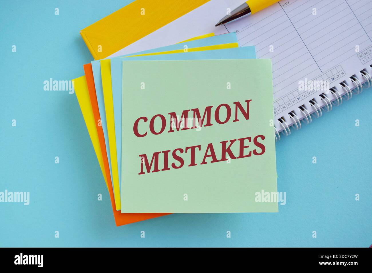 Text sign showing Common Mistakes Motivational Call. Conceptual photo ...