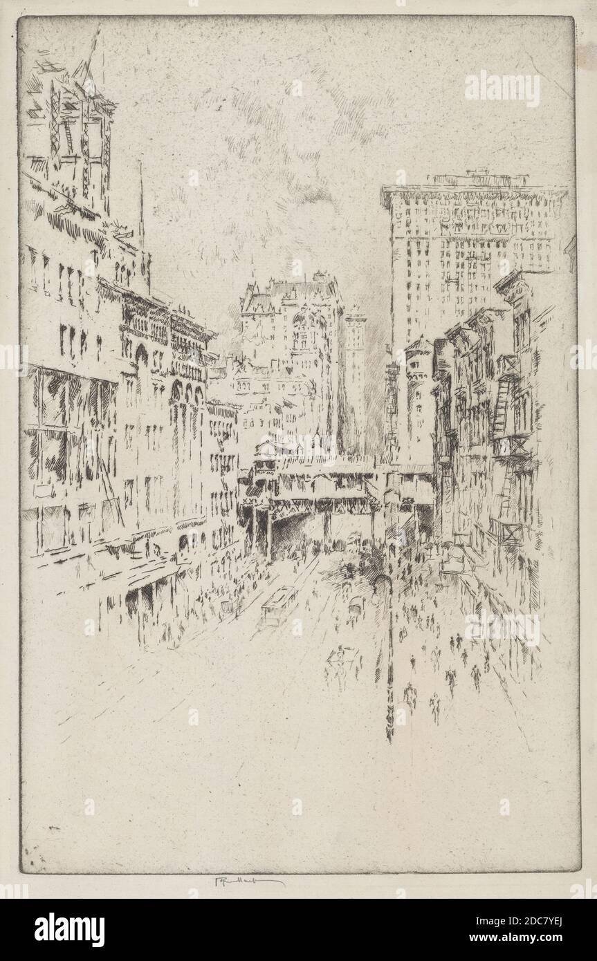 Joseph Pennell, (artist), American, 1857 - 1926, Forty-Second Street ...
