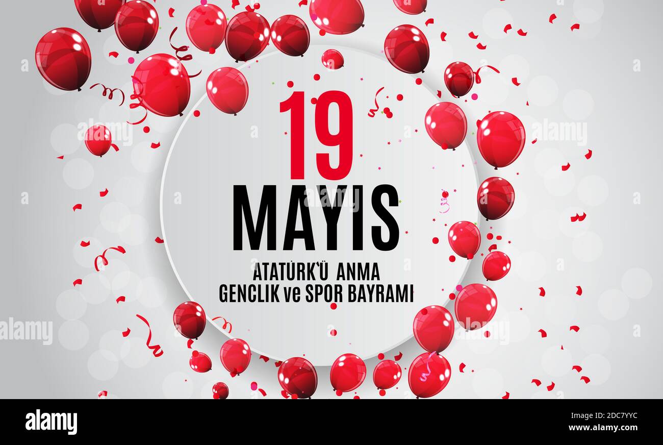 19th may commemoration of Ataturk, youth and sports day (Turkish Speak ...