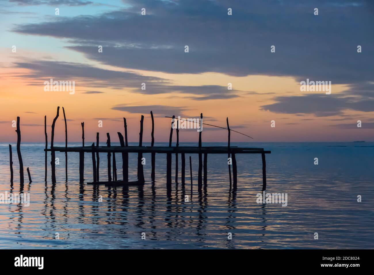 Sunset on Arborek, Raja Ampat Islands, West Papua, Indonesia Stock ...