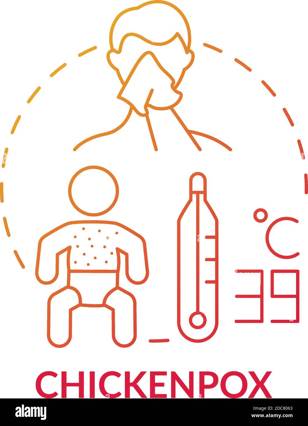 Chickenpox concept icon Stock Vector Image & Art - Alamy