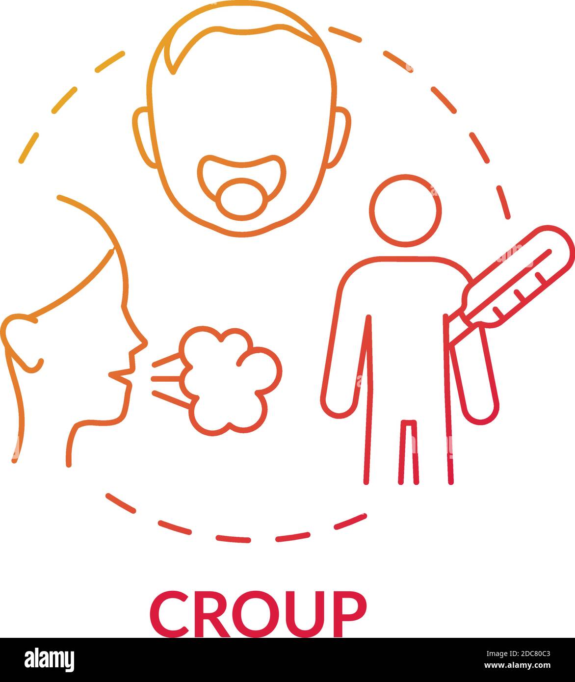 Croup concept icon Stock Vector Image & Art - Alamy