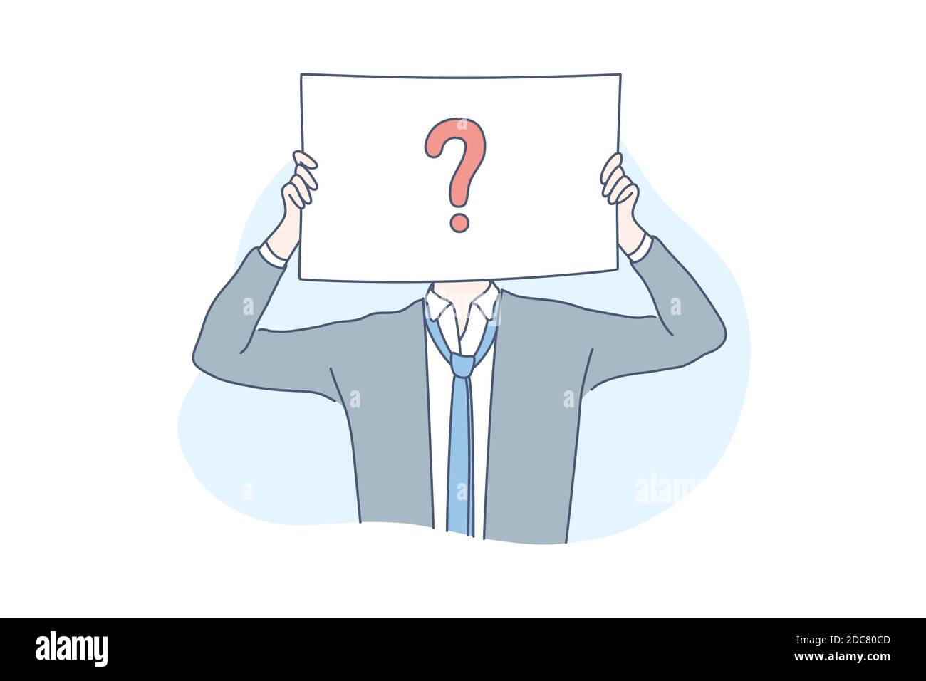 Unknown Person Question Mark The Avatar Is Hooded Indicated By A