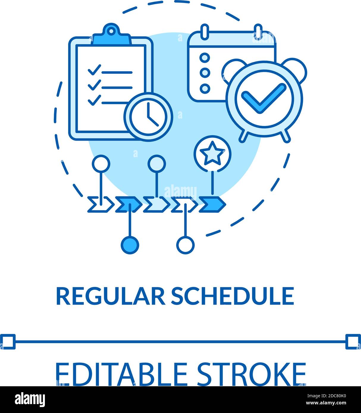 Regular schedule concept icon Stock Vector Image & Art - Alamy