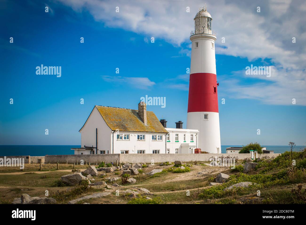 Portland Bill Lighthouse in Dorset looks stunning on a sunny day and ...