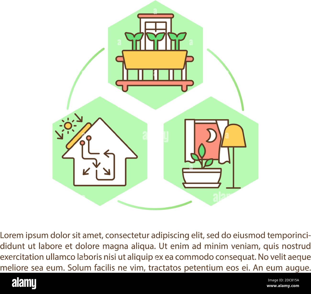 Indoor greenery concept icon with text Stock Vector Image & Art - Alamy