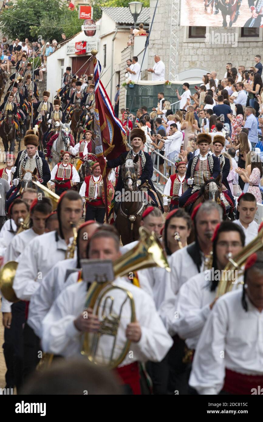 Alka of Sinj Croatia Europe Horse equestrian tradition Stock Photo - Alamy