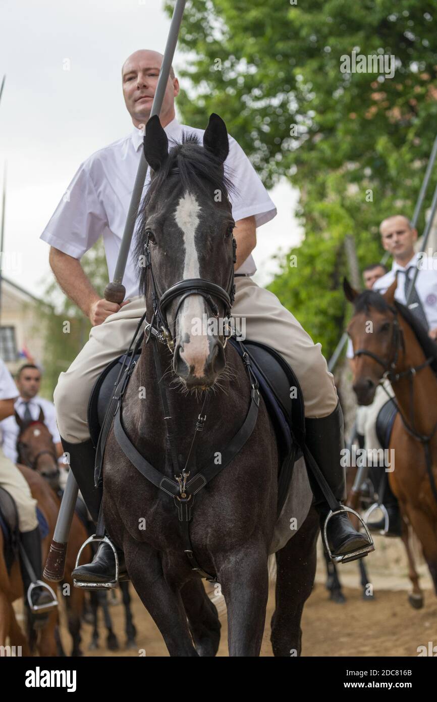 Alka of Sinj Croatia Europe Horse equestrian tradition Stock Photo - Alamy