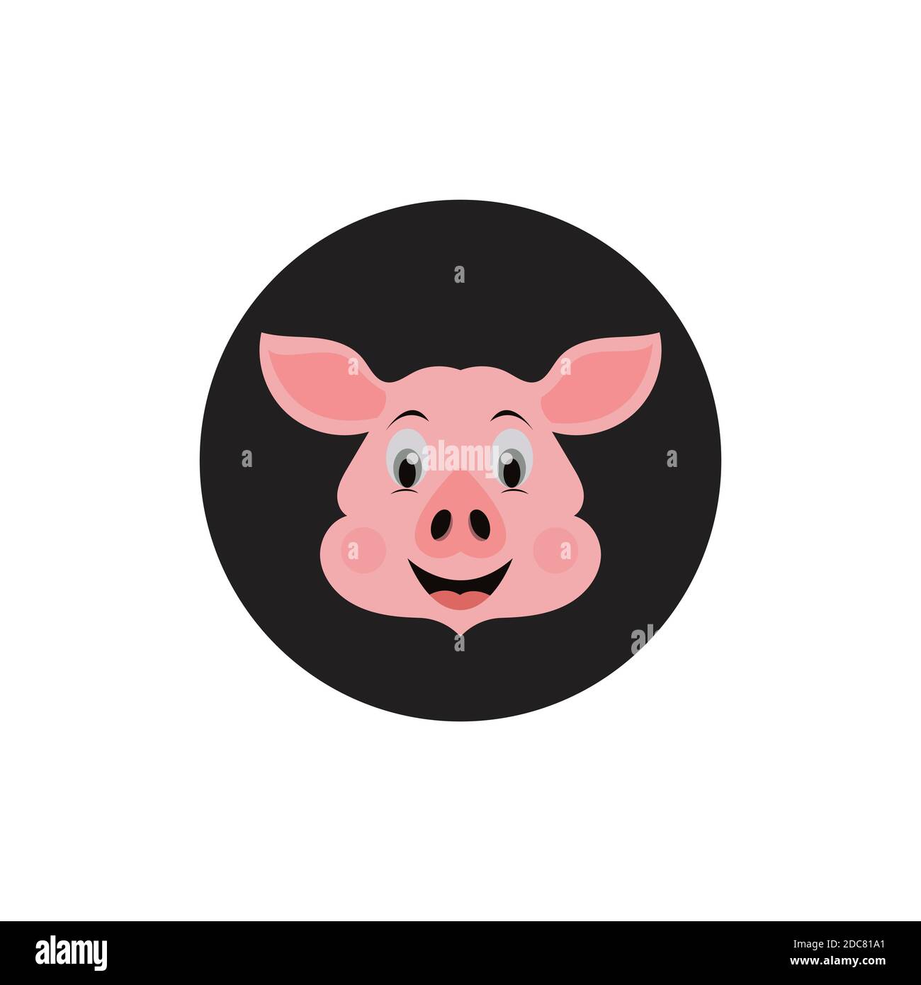 pig head vector icon logo Stock Vector Image & Art - Alamy