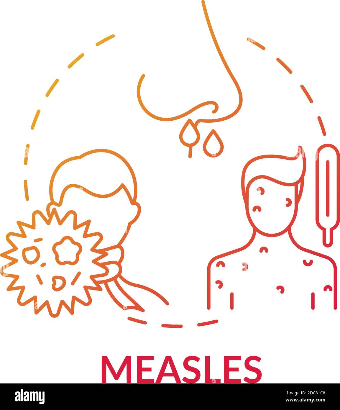 Measles concept icon Stock Vector Image & Art - Alamy