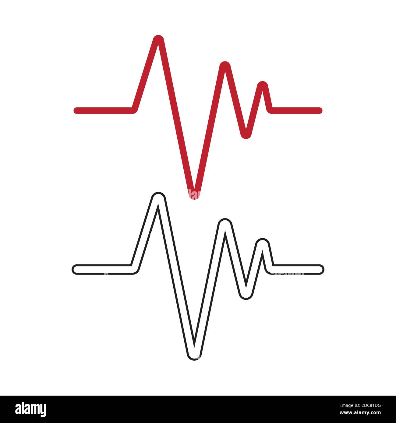 Heart beat pulse line hospital Stock Vector Image & Art - Alamy