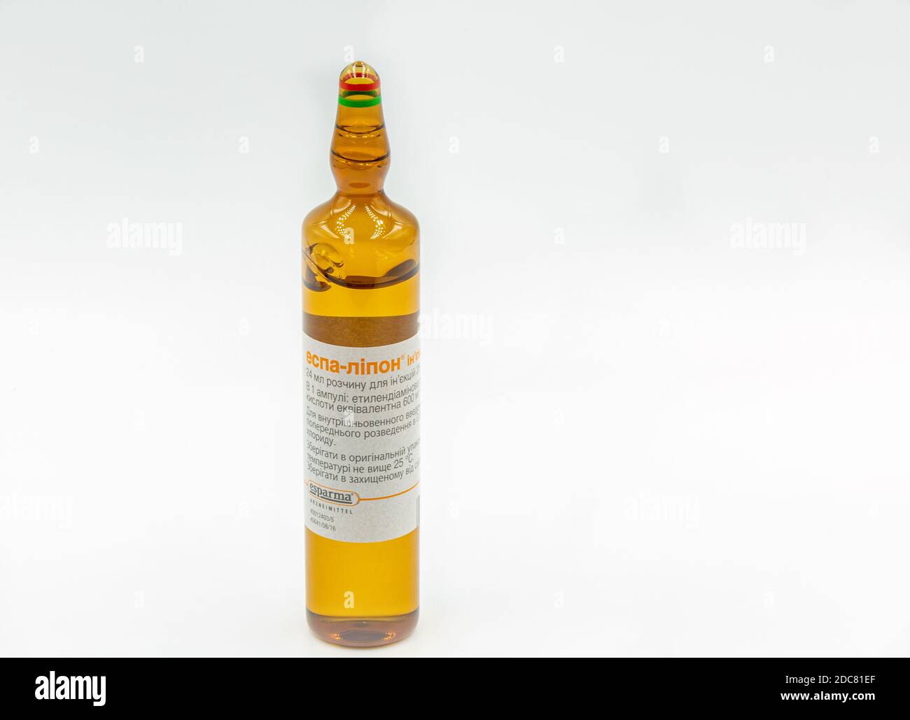 KYIV, UKRAINE - OCTOBER 31, 2020: Espa-lipon by Esparma Aristo. Alfa ...