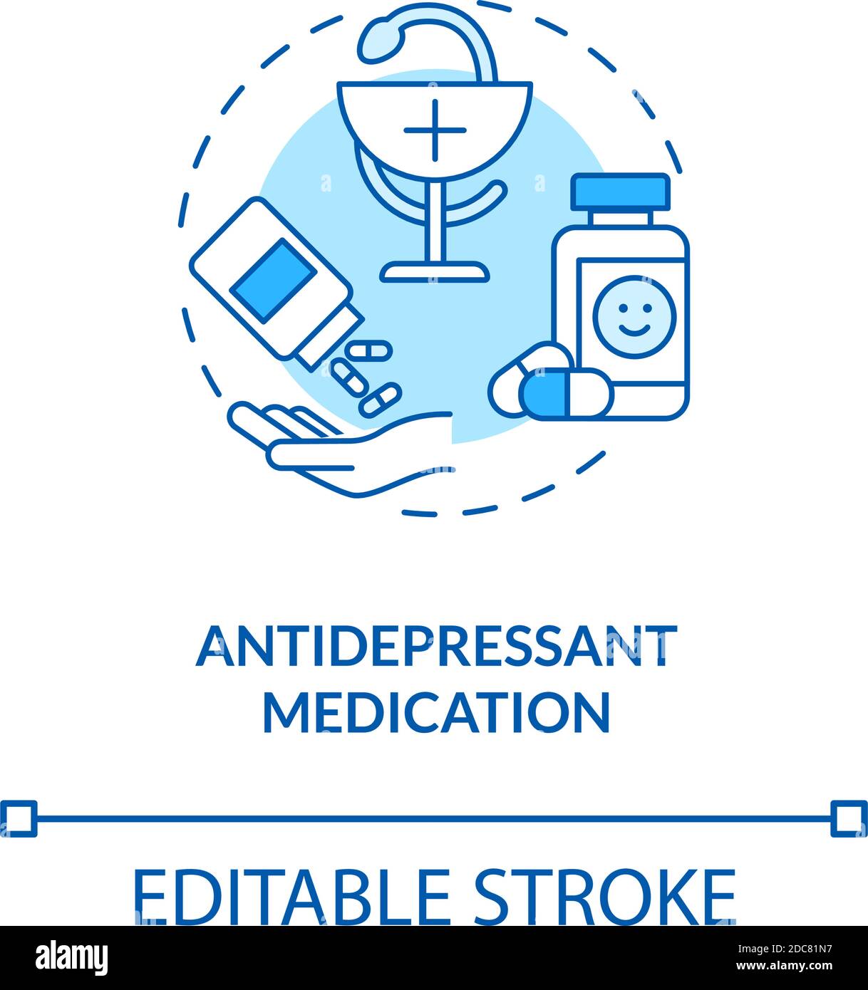 Antidepressant medication concept icon Stock Vector Image & Art - Alamy