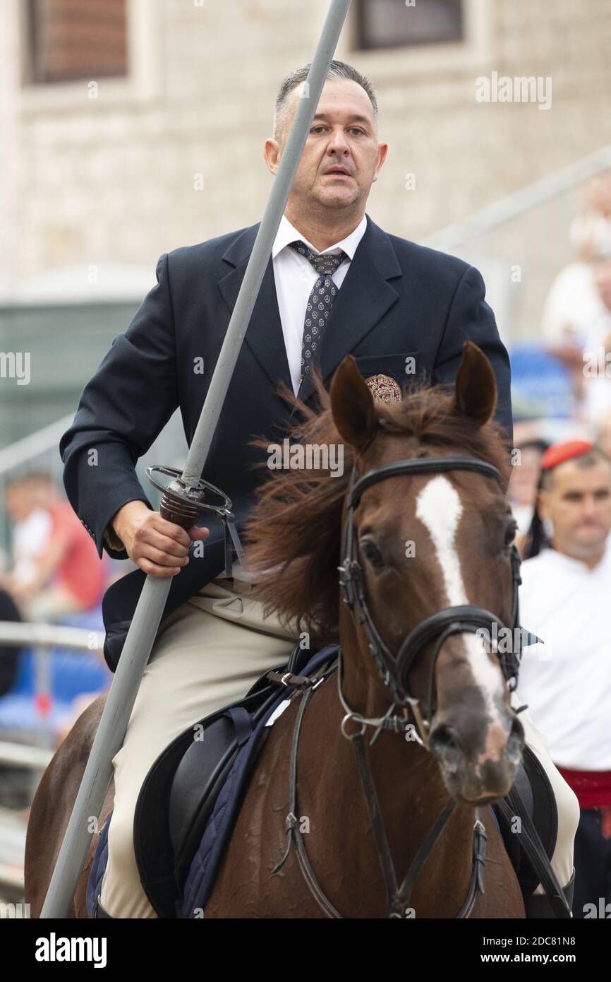 Alka of Sinj Croatia Europe Horse equestrian tradition Stock Photo - Alamy