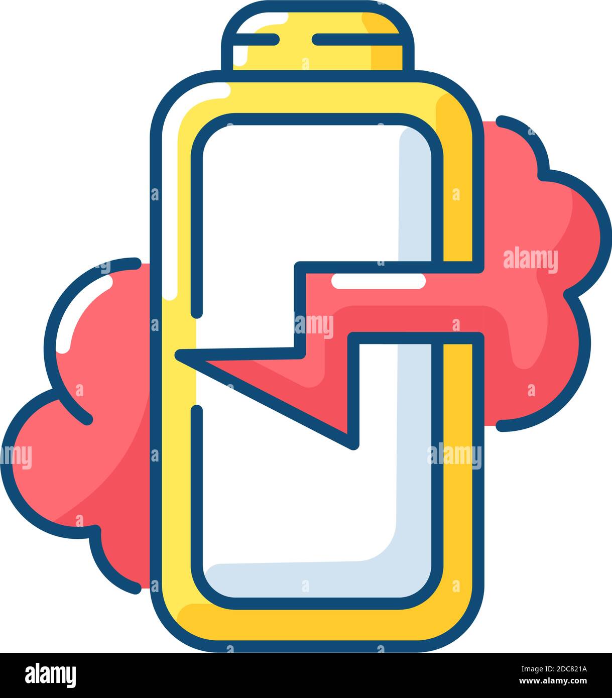 Broken battery icon cartoon hi-res stock photography and images - Alamy