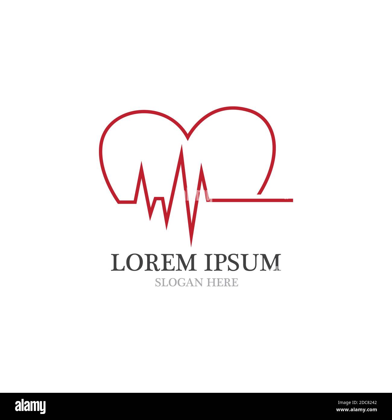 Heart beat pulse line hospital Stock Vector Image & Art - Alamy