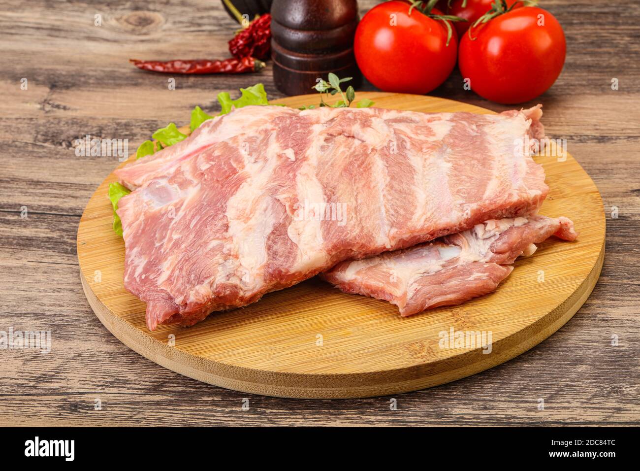 Raw pork ribs meat for cooking Stock Photo - Alamy