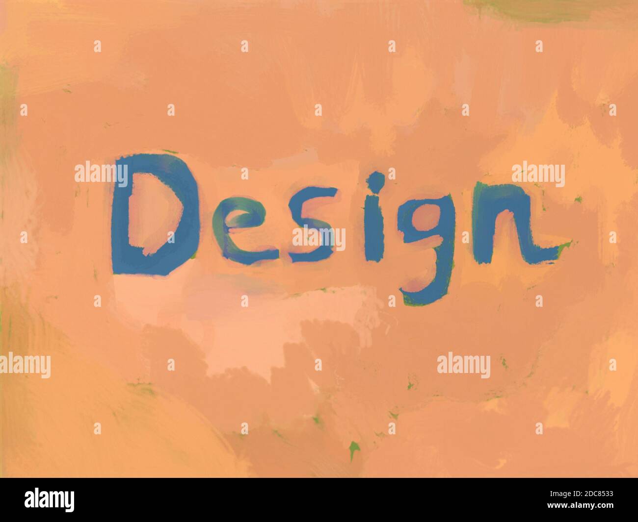 design concept word hand painted texture Stock Photo - Alamy