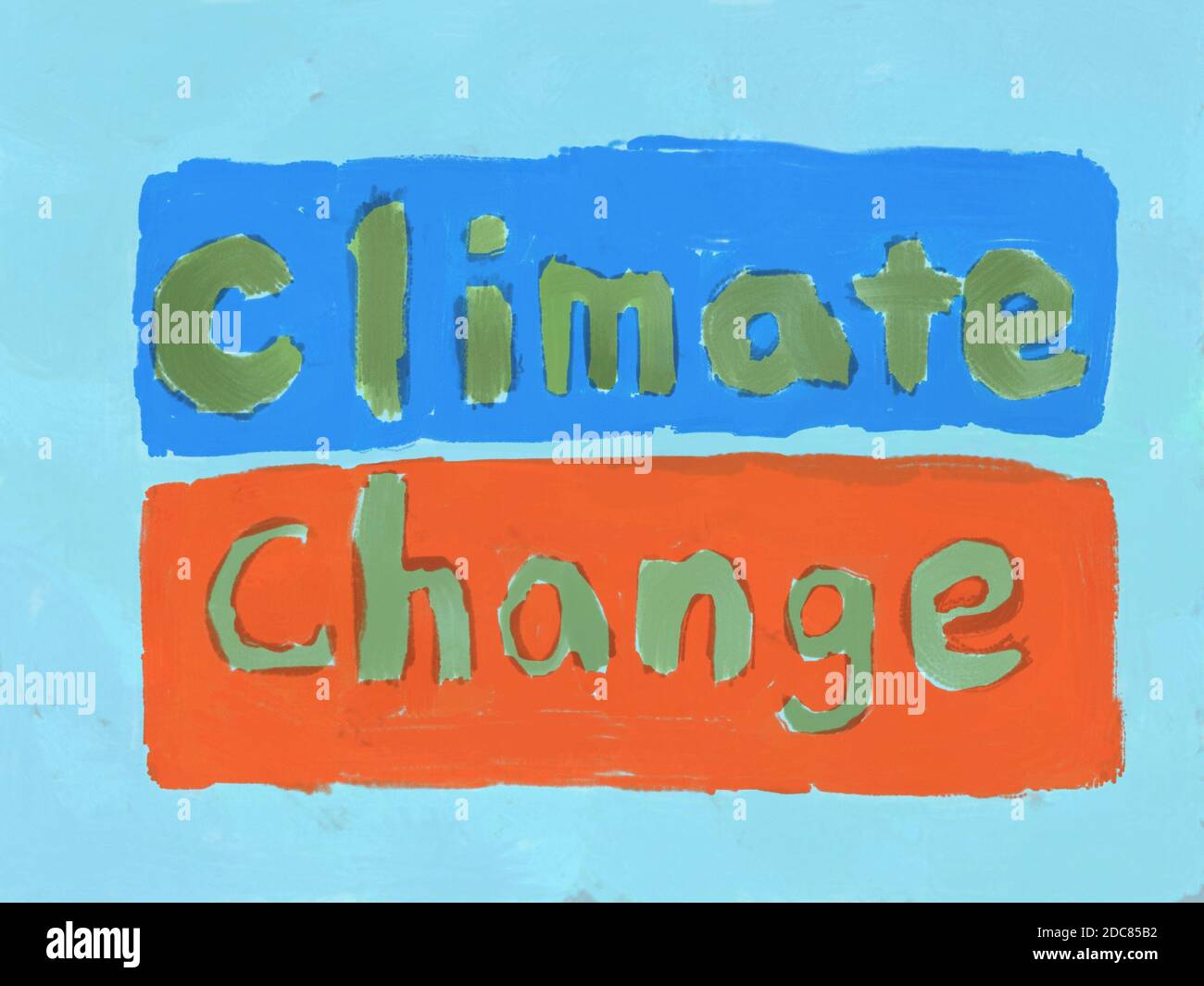 climate change concept words hand paint texture Stock Photo - Alamy