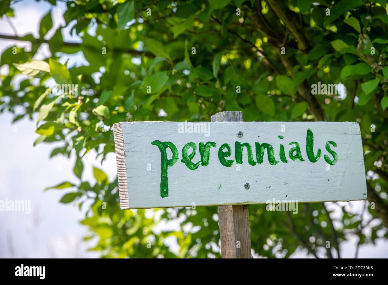 Perennials Sign at the Belvedere Farm in Fallston, Maryland Stock Photo ...