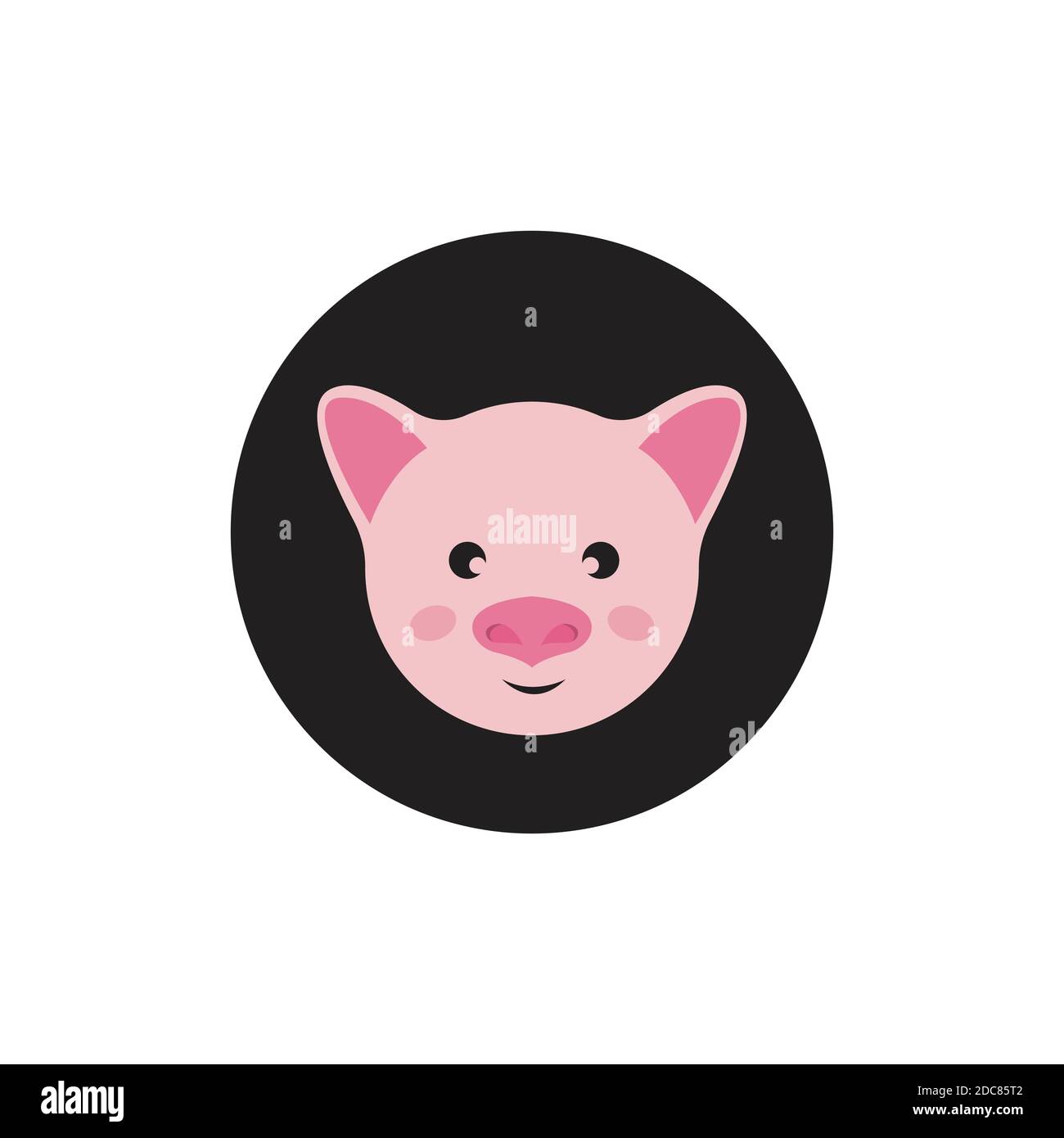 pig head vector icon logo Stock Vector Image & Art - Alamy