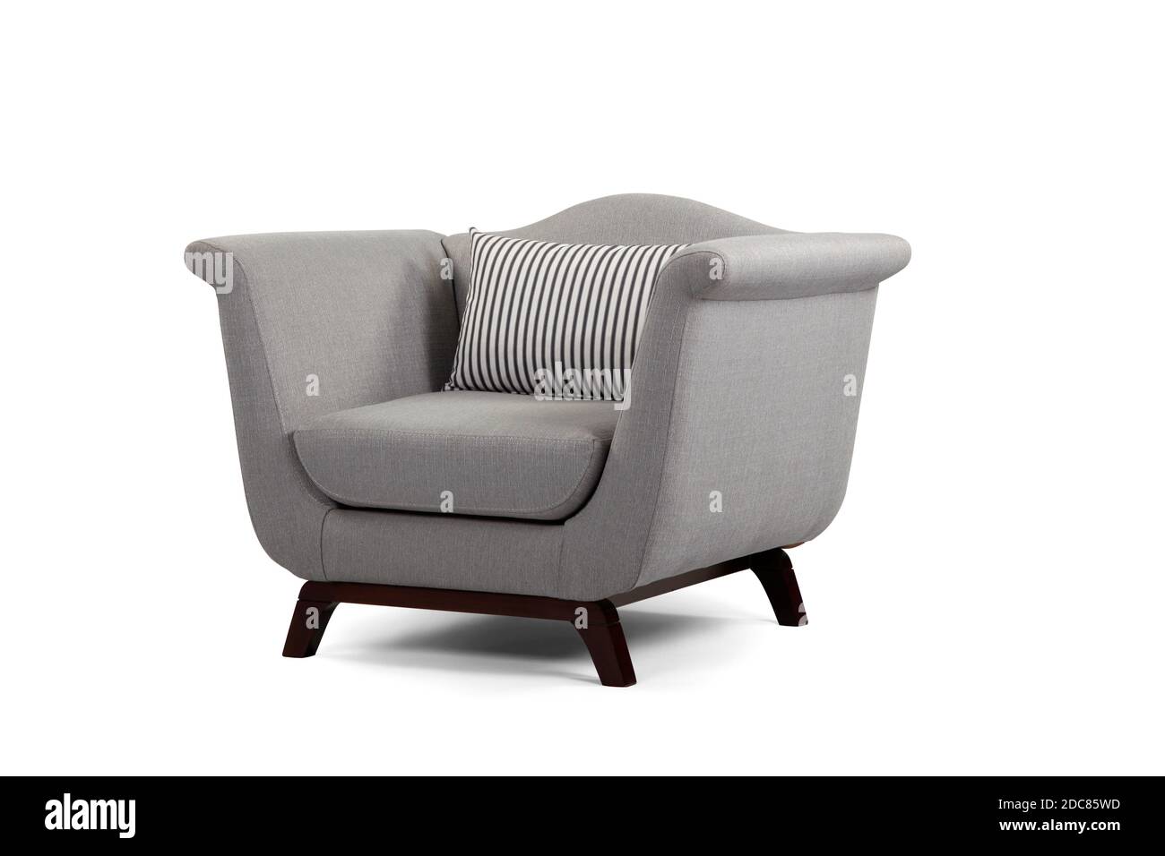 Single sofa modern comfort on white background . corner view Stock ...