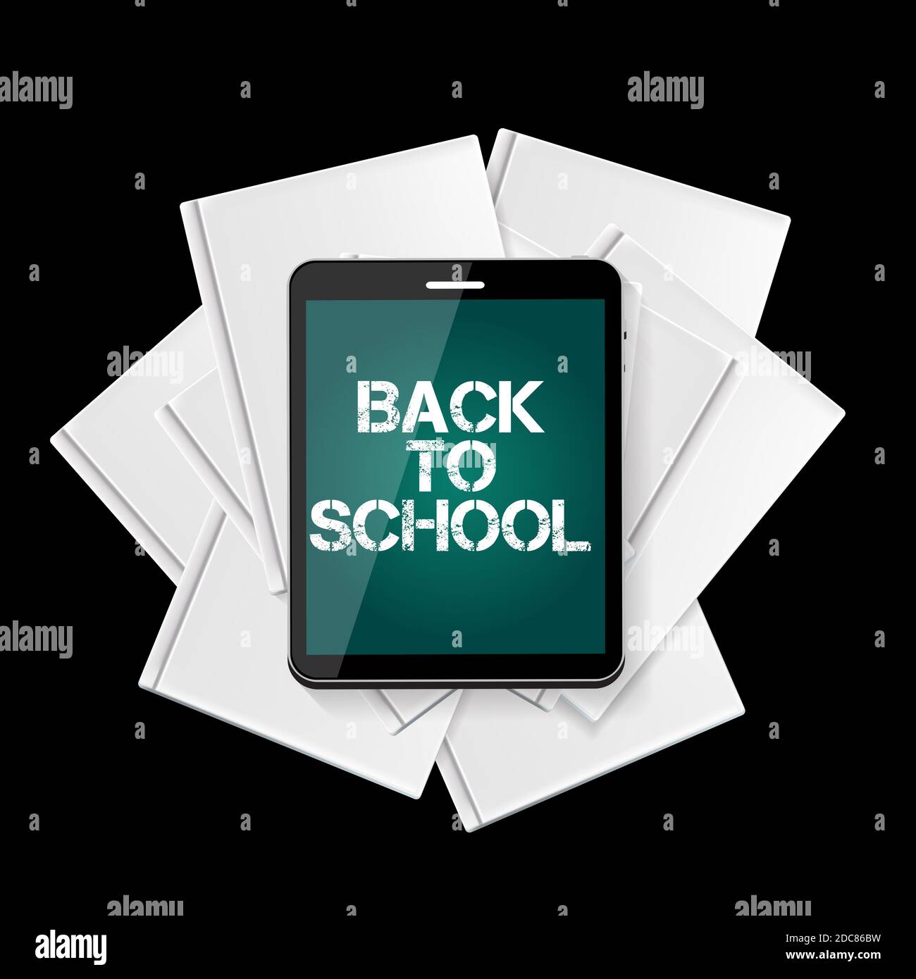 Abstract Back to School Background. Illustration Stock Photo - Alamy