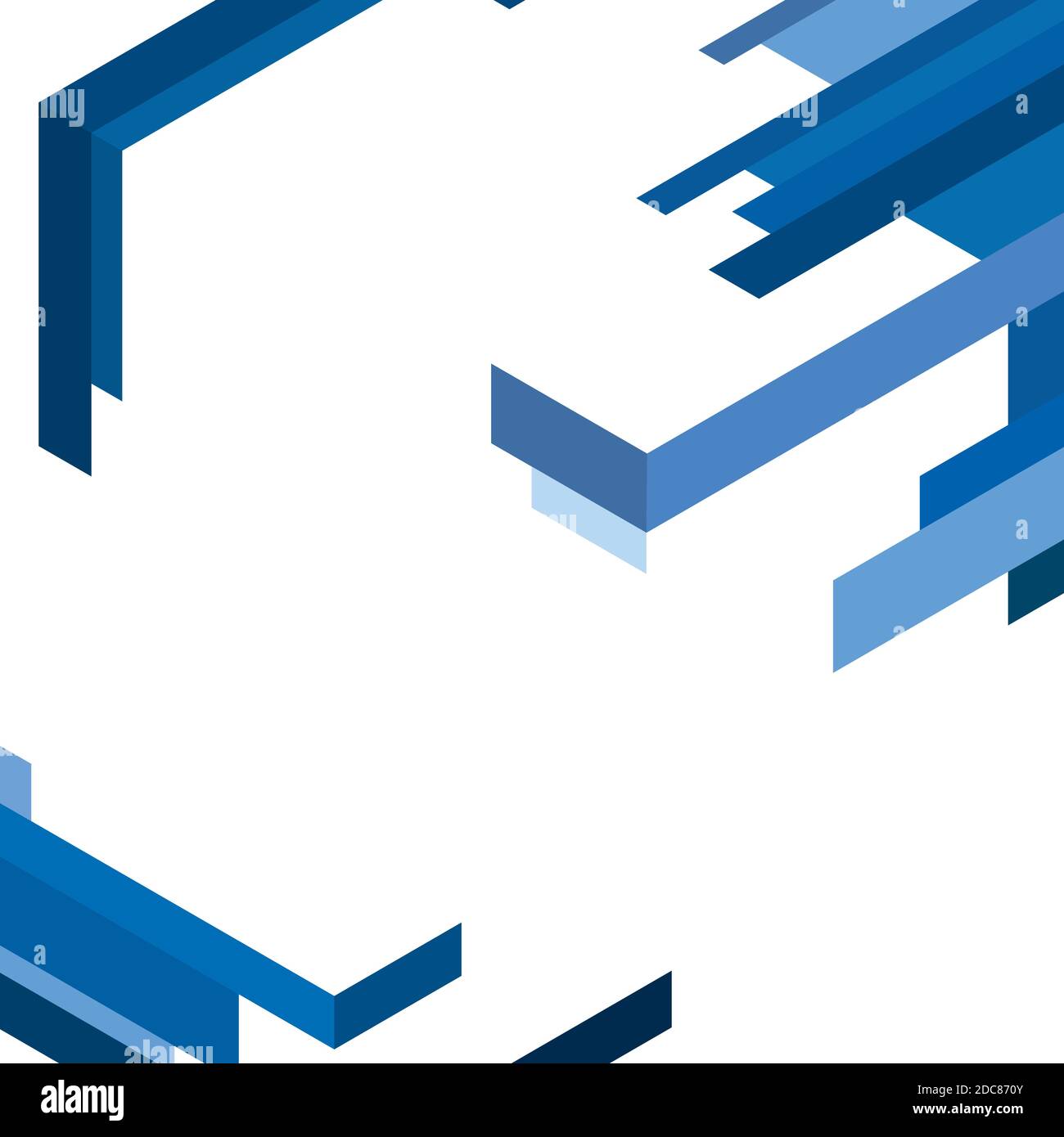 Blue abstract linear geometric background. Template for card, poster ...
